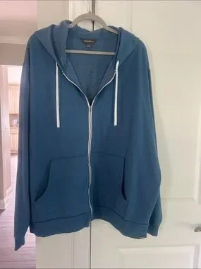 Eddie Bauer | Shirts | Mens 2x Eddie Bauer Blue Fullzip Hoodie With ...